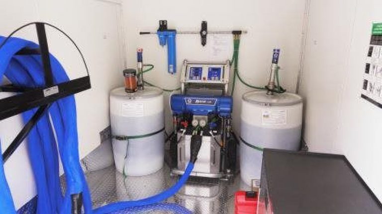 Concrete leveling with concrete lifting foam | Concreteexperts.ca